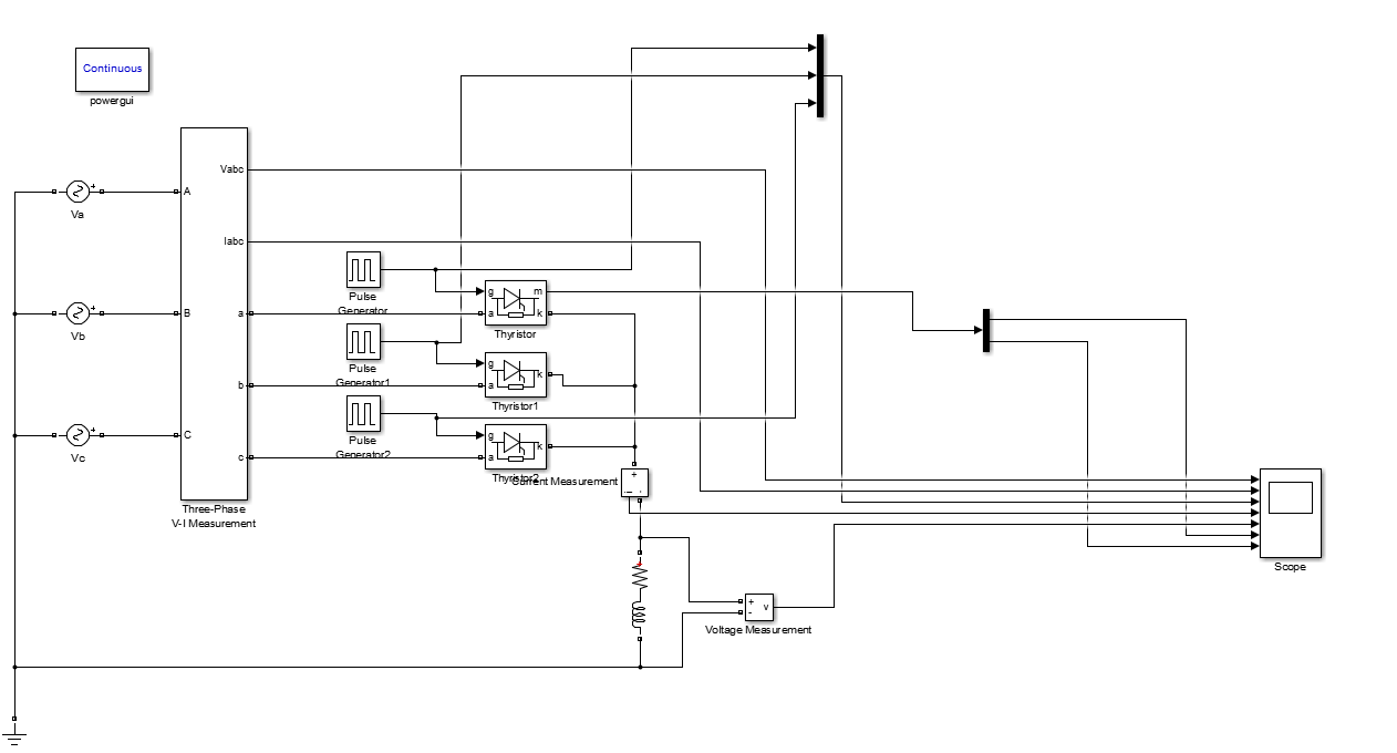 【电路仿真】基于matlab simulink三相半波可控整流电路【含Matlab源码 331期】_TIQCmatlab的博客-CSDN博客