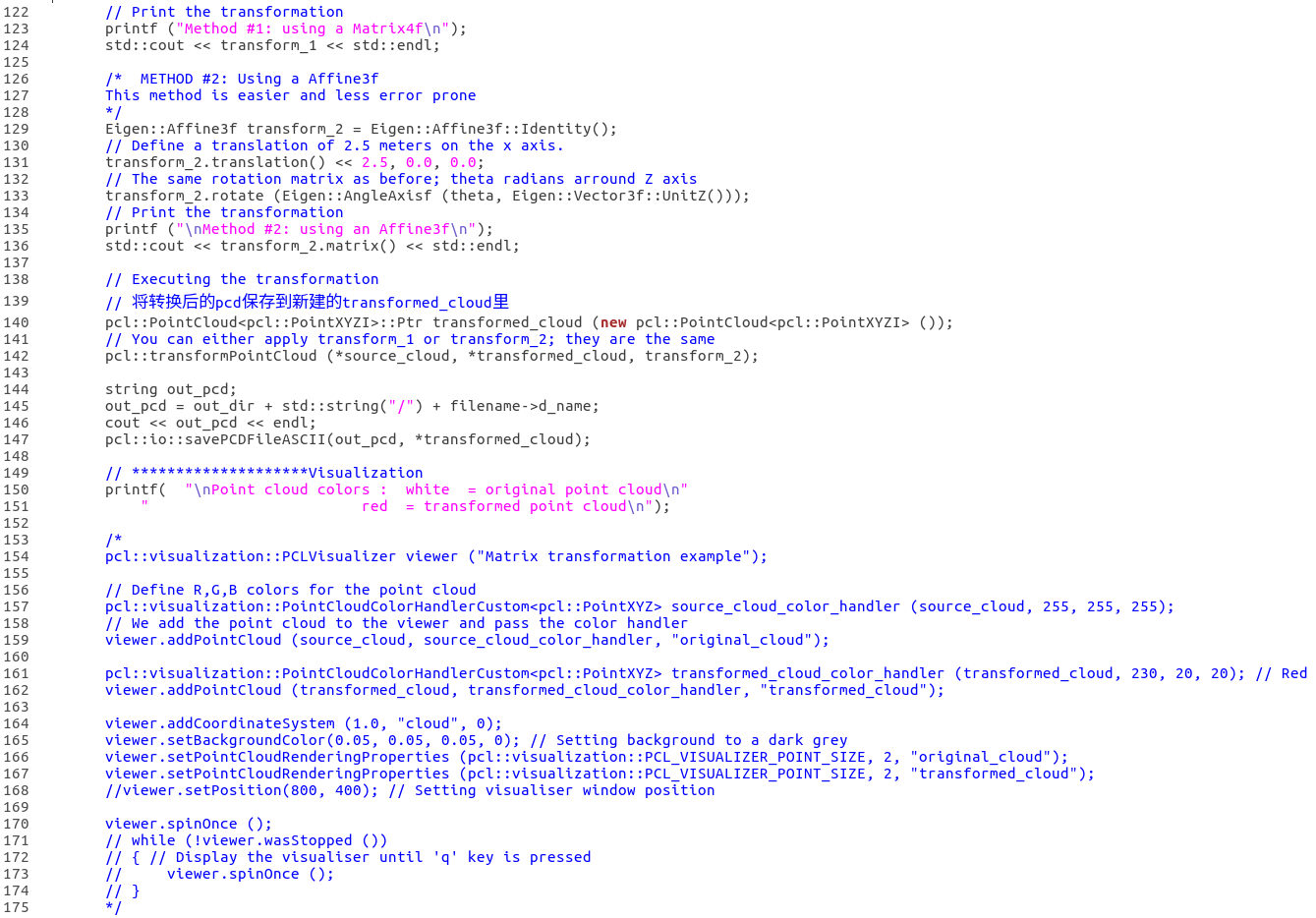 C++实现利用PCL旋转pcd点云数据_pcl 采用两个向量进行点云旋转-CSDN博客