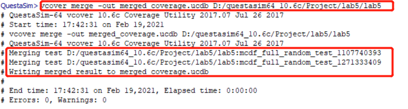 MCDF实验——Lab5_questasim合并ucdb文件-CSDN博客