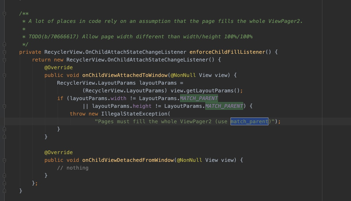 使用viewpager2时候遇到的问题(Pages must fill the whole ViewPager2)_java.lang.illegalstateexception: pages ...