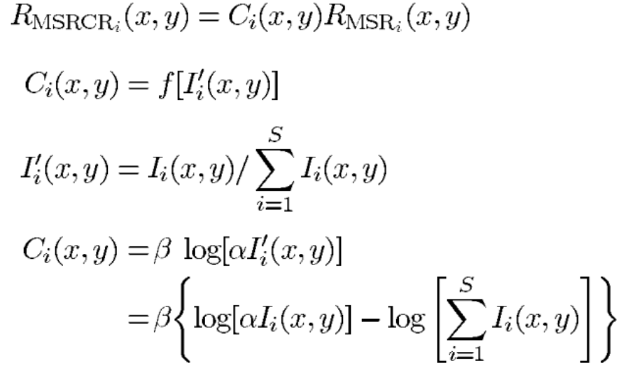 图像增强算法：SSR，MSR，MSRCR_automsrcr文献-CSDN博客