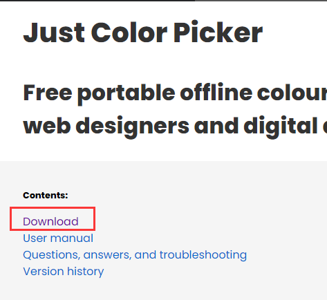 好用的屏幕取色器Just Color Picker-CSDN博客
