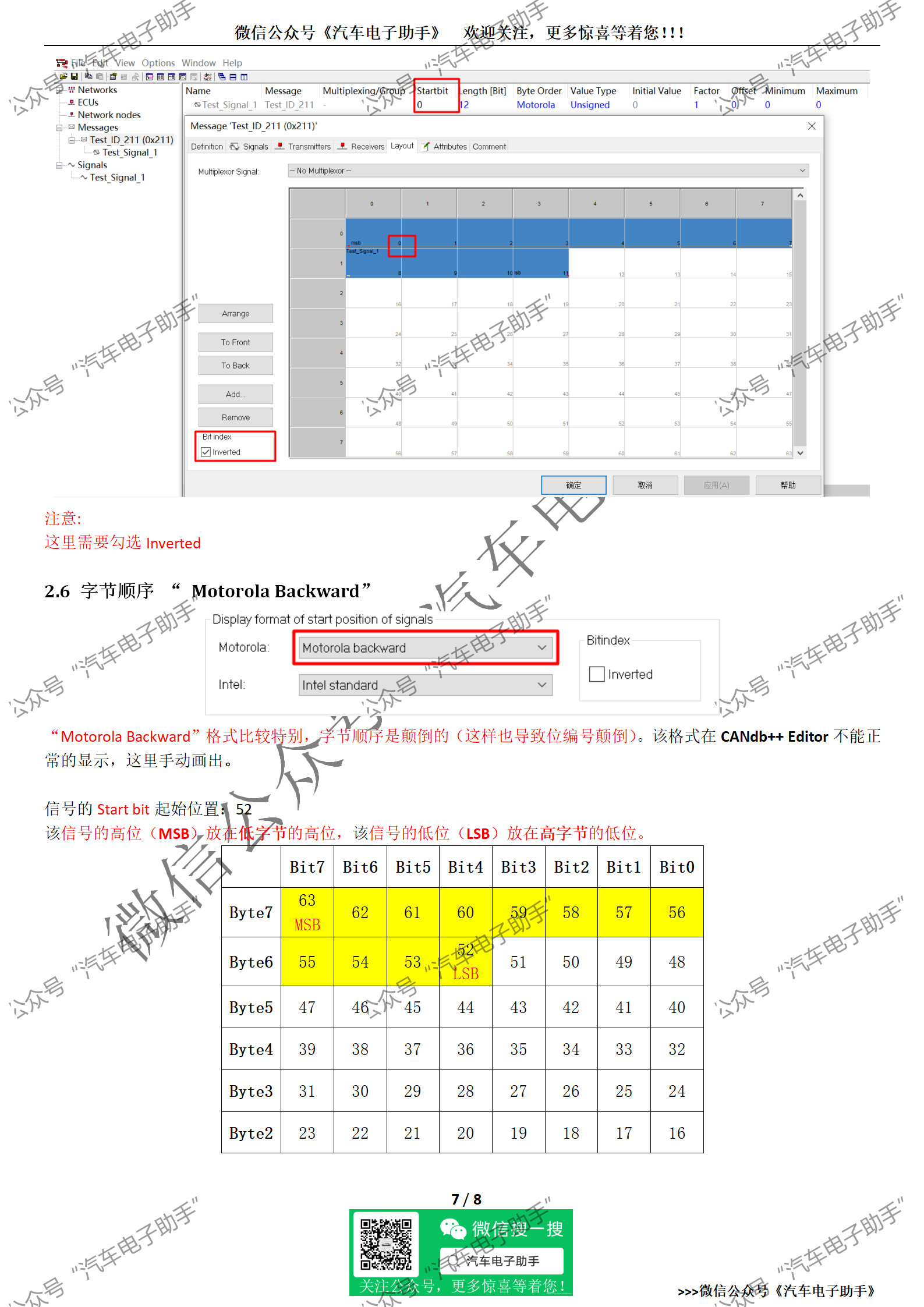 【DBC专题】-6-Signal信号字节顺序Motorola_LSB/MSB/Sequential/Backward，Intel_Standard/Sequential等6类格式详解 ...