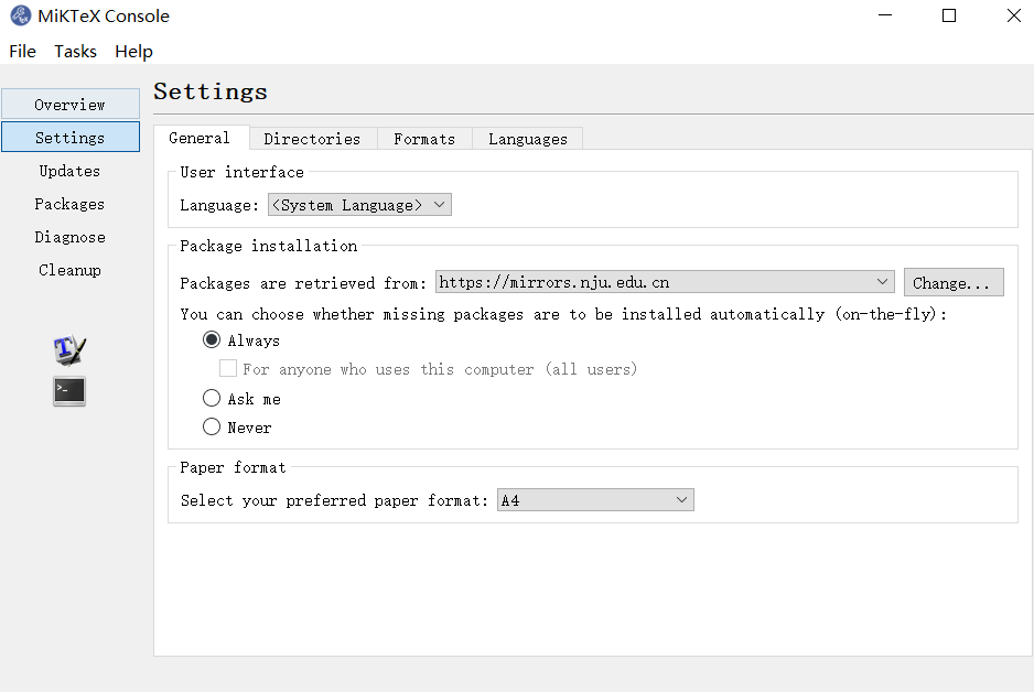 CTex+更新MikTex：记录第一次编译时遇到的问题_chktex: warning -- chktex does not handle lines ov-CSDN博客