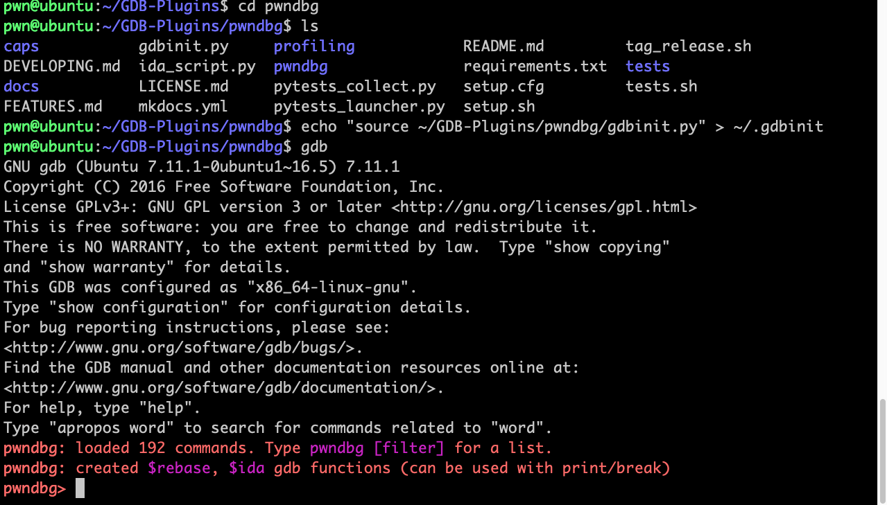 GDBpeda与pwngdb、gef等插件的正确切换方式_peda调用成pwndbg-CSDN博客