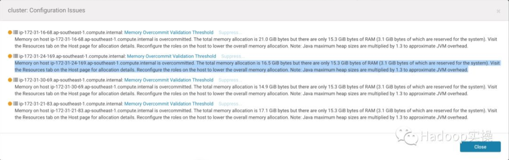 CDH内存调拨过度警告分析_cdh主机内存被调拨过度-CSDN博客