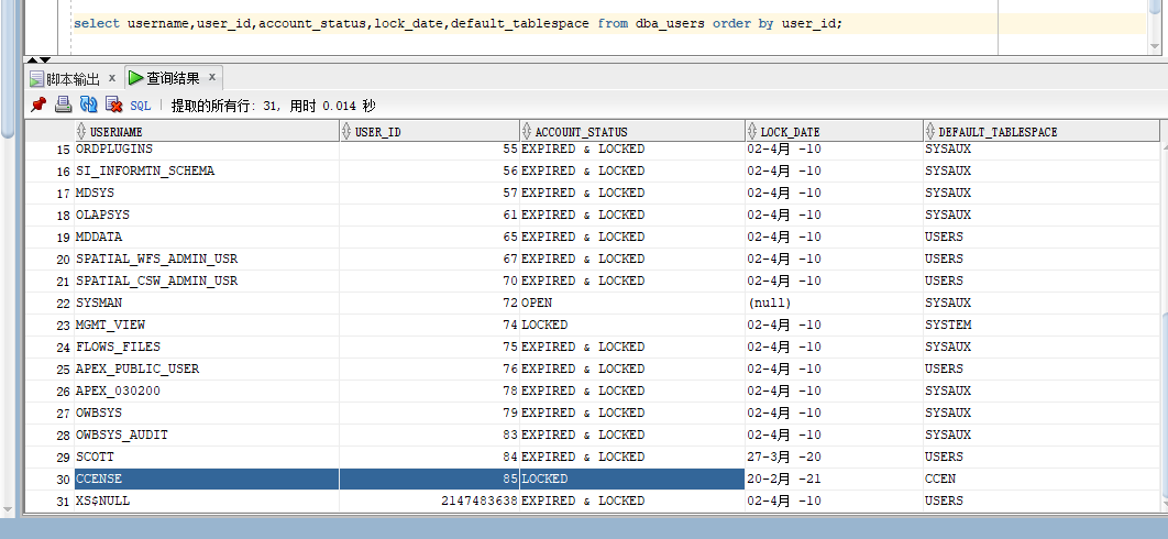 java.sql.SQLException: ORA-28000: the account is locked-CSDN博客