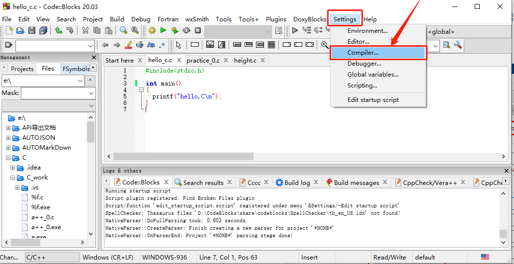 在Windows下配置Code::Blocks，并打印出 hello, C_fosshub和sourceforge选哪个-CSDN博客