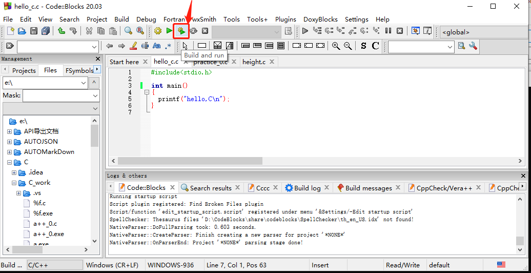 在Windows下配置Code::Blocks，并打印出 hello, C_fosshub和sourceforge选哪个-CSDN博客