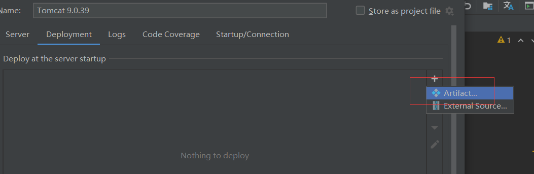 Idea 配置 Tomcat Warning No Artifacts Configured “web‘ Facet Resources Are Not Included In An