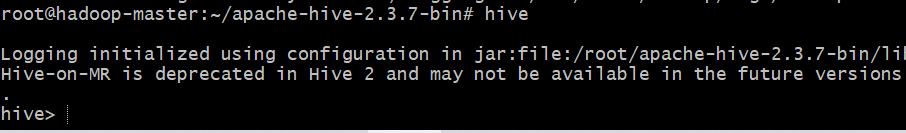 hive报错Logging initialized using configuration in jar_logging initialized using configuration in ...