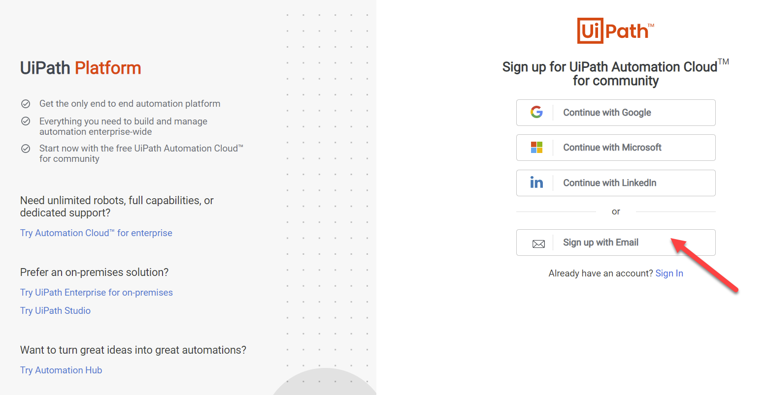 UiPath最新社区版的下载与使用（一）_uipath社区版下载-CSDN博客