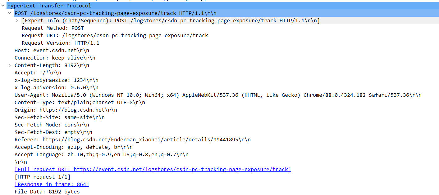 基于Wireshark HTTPS POST请求报文_wireshark post-CSDN博客