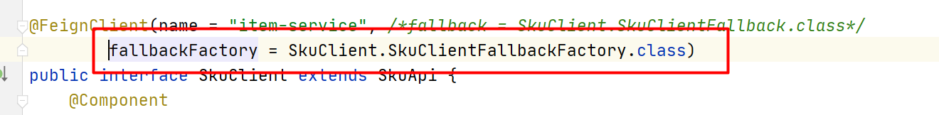 Fallback服务降级，显示详细错误信息：使用 Fallbackfactory Fallbackfactory 报sql异常 Csdn博客