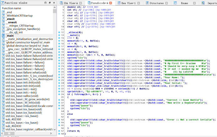 Crackme2.exe（C++语言逆向）_crack2.exe-CSDN博客