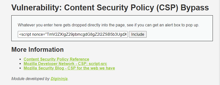 DVWA之CSP Bypass_dvwa cspbypass-CSDN博客