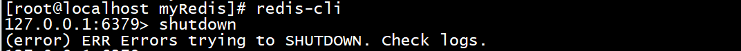 Redis关闭服务错误——(error) ERR Errors trying to SHUTDOWN. Check logs.-CSDN博客