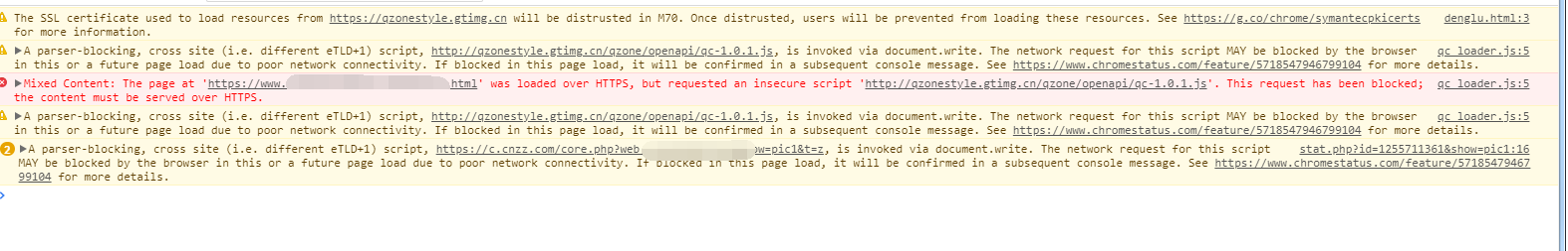 Mixed Content: The page at ... was loaded over HTTPS, but requested(谷歌浏览器阻止某个表单显示，控制台显示如前) - 程序员大本营