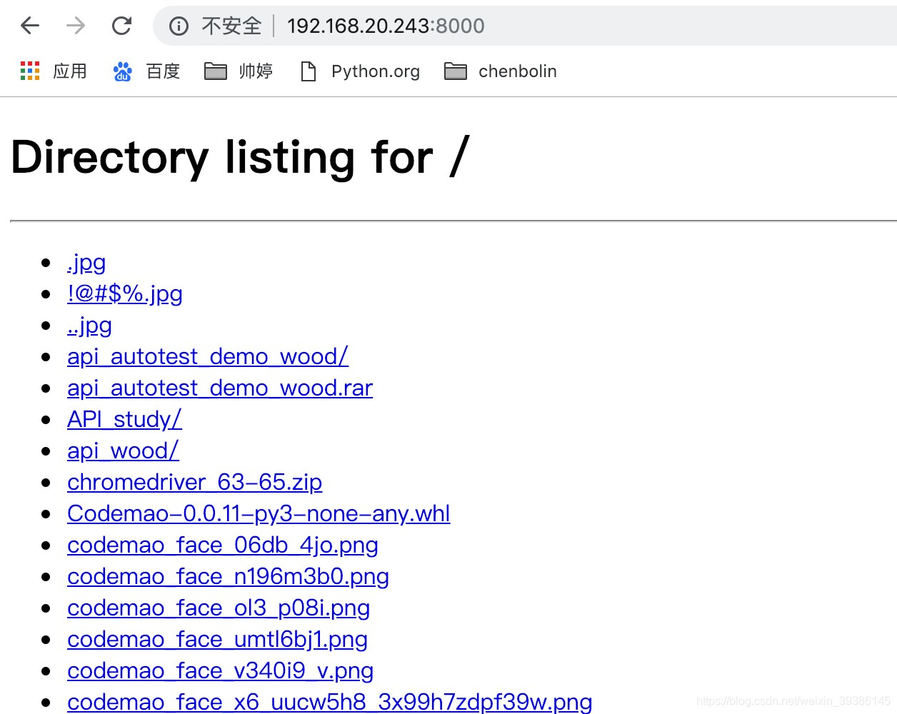 Python搭建服务器共享文件 Csdn博客