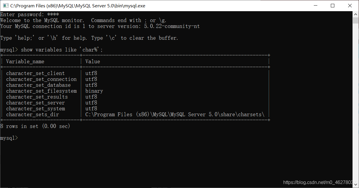 Mysql50修改默认编码格式为utf 8(修复mysql中文乱码)mysql修复默认编码 Csdn博客