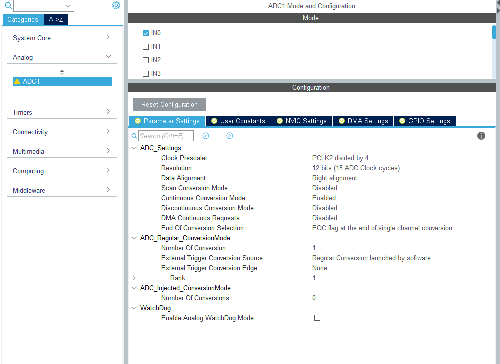 CubeMX，HAL库 简单的使用ADC_asynchronous clock mode-CSDN博客
