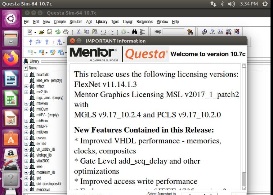 IC验证工具：Ubuntu下Questasim10.7安装（64bit）全攻略_questasim ubuntu-CSDN博客