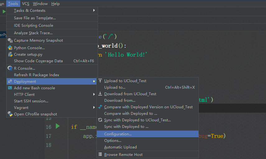 Pycharm使用基础----自动上传代码到服务器（deployment）_pycharm deployment-CSDN博客