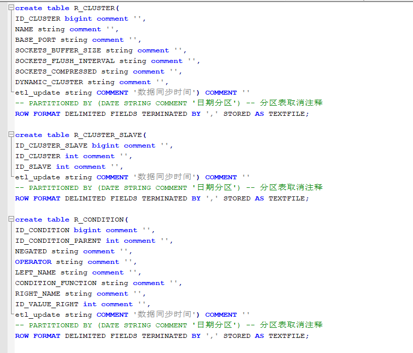 通过KETTLE 生成MYSQL 到HIVE的建表语句_kettle 又mysql表创建hive表-CSDN博客
