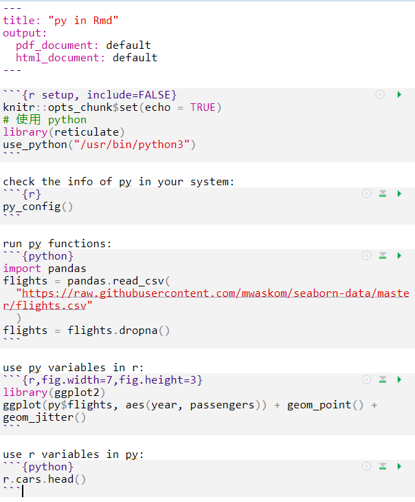 在 Rmd 中运行 python 代码_```{r setup, include=false}-CSDN博客