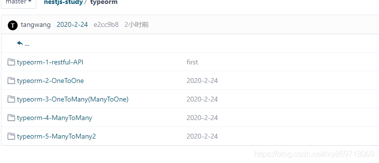 Nestjs Typeorm学习之一对多多对一表关系探究与使用 墨水白云的博客 Csdn博客typeorm 一对多