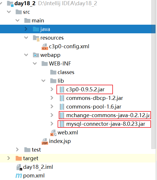 IDEA中web项目c3p0-config.xml文件的配置及存放目录_idea c3p0-config.xml-CSDN博客