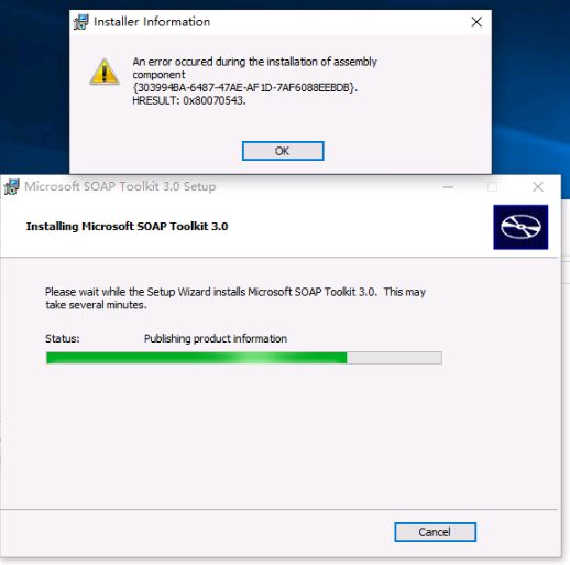 win10系统安装SOAP Toolkit和msxml 都提示0x80070543-CSDN博客