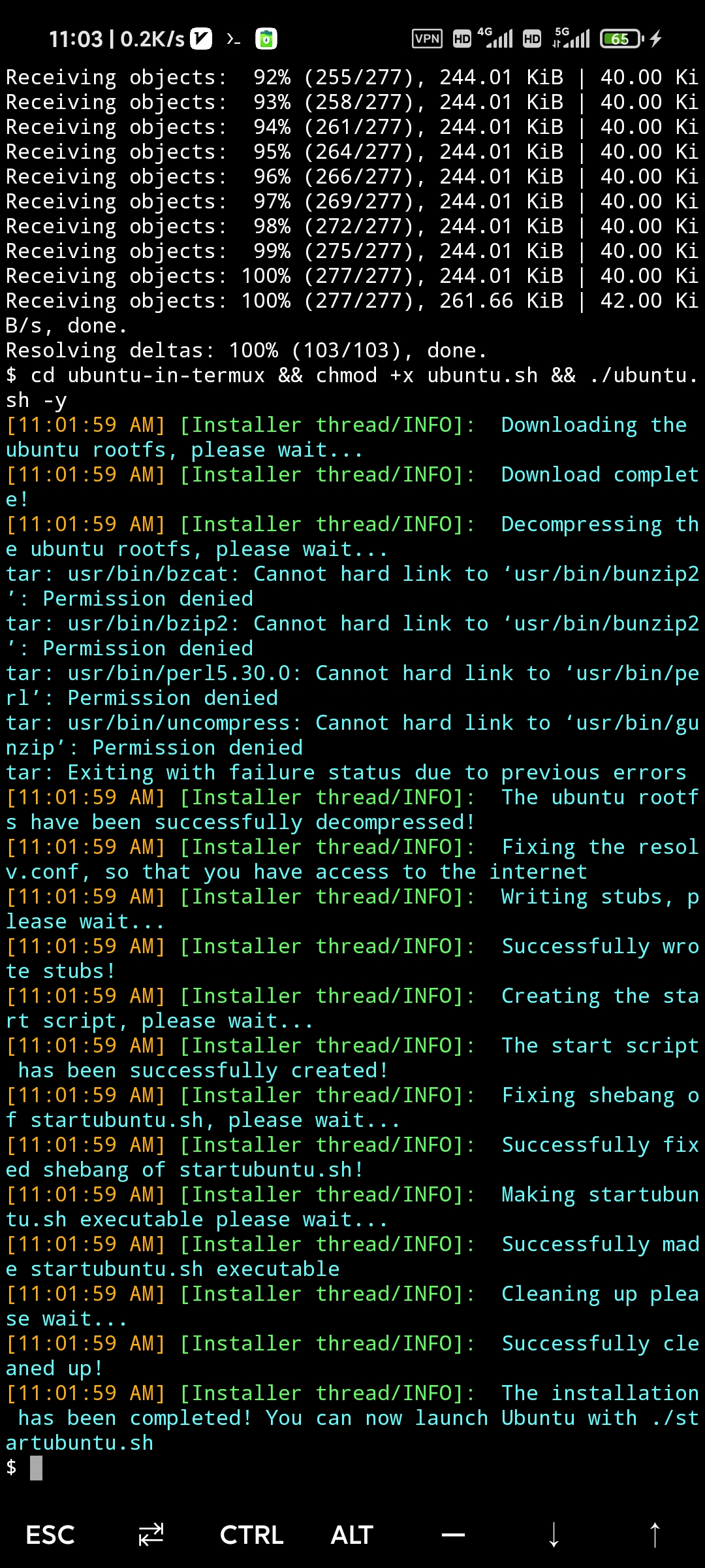 全新安装的Termux配置Ubuntu环境_termux安装ubuntu-CSDN博客