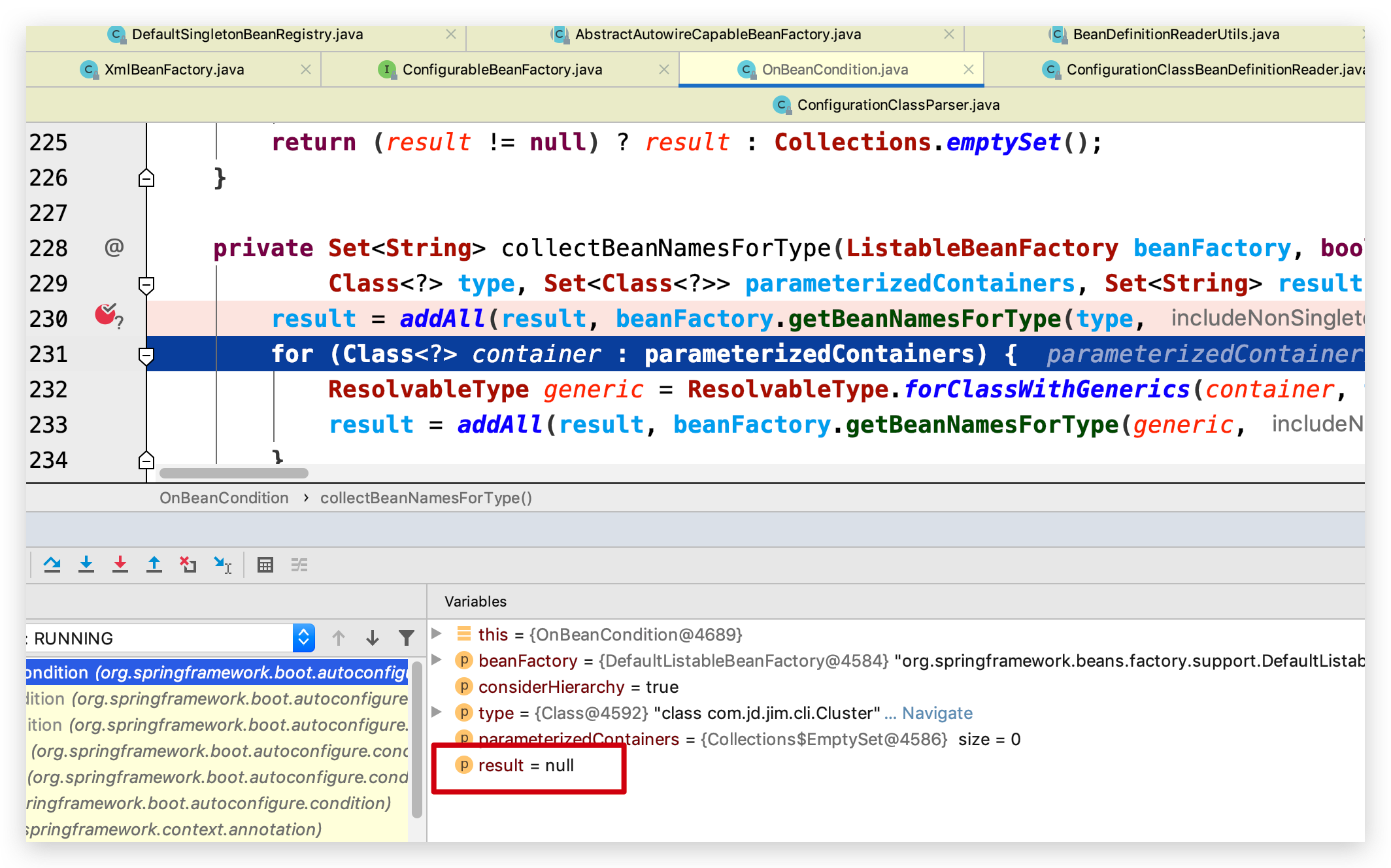 深入源码分析SpringBoot中使用@ConditionalOnBean无效的问题(@ConditionalOnBean did not find any beans of type ...