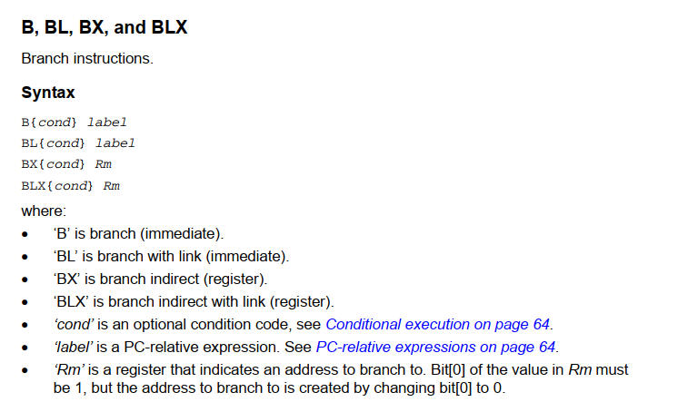 arm汇编指令探究之 B BL BX BLX_arm汇编blx-CSDN博客