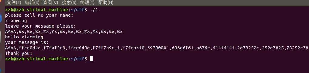 Ctfpwn 格式化字符串漏洞讲解二 攻防世界cgfsbctf中pwn题目偏移 Csdn博客 