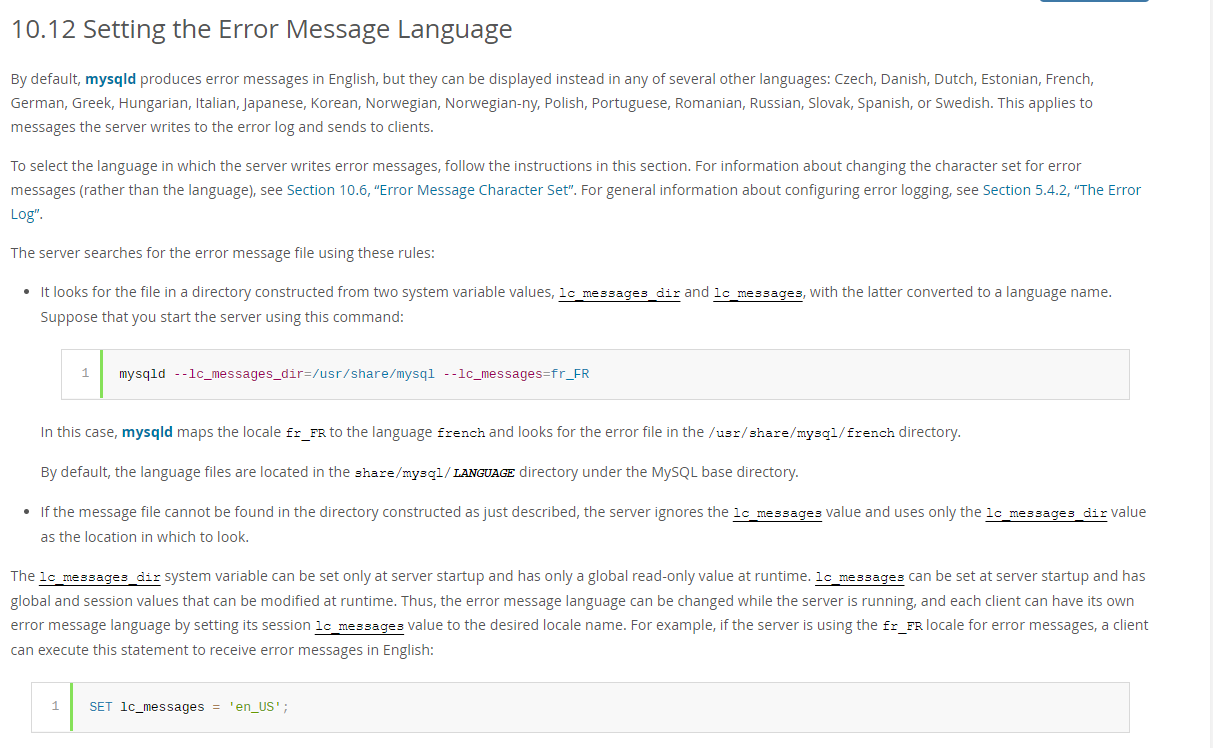 [MySQL系列]异常详细信息_lc-messages-dir-CSDN博客