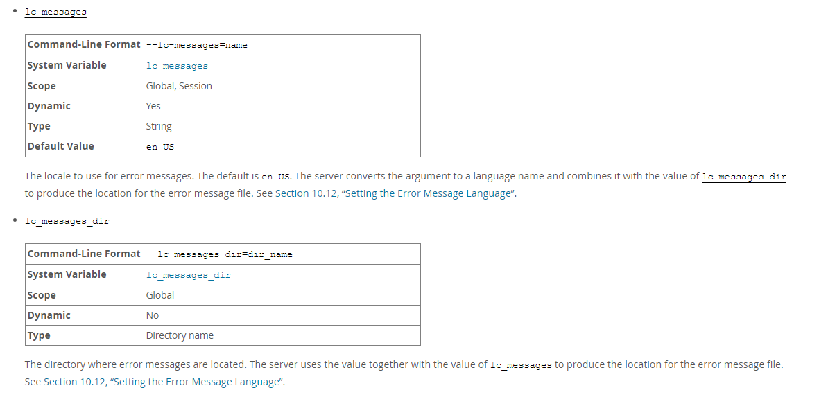 [MySQL系列]异常详细信息_lc-messages-dir-CSDN博客