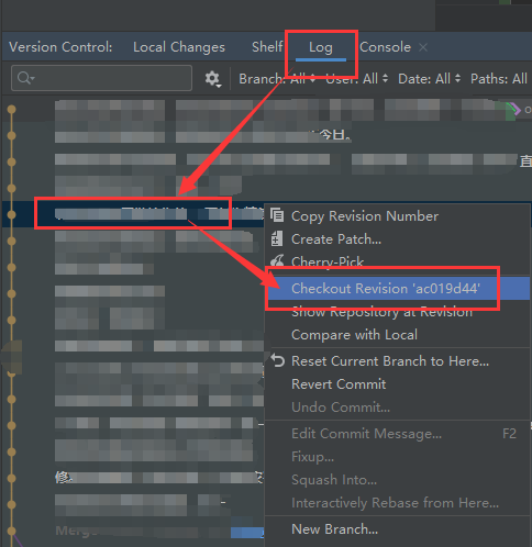 IntelliJ IDEA 记学习笔 - Git历史版本切换_checkout revision-CSDN博客