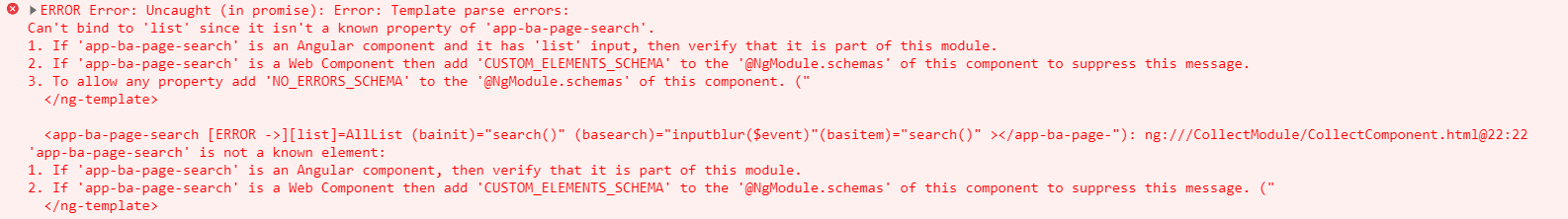 angular封装公共组件_@ngmodule.schemas-CSDN博客