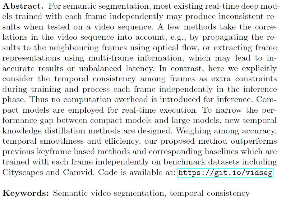 高效逐帧的视频语义分割方法之Efficient Semantic Video Segmentation with Per-frame Inference-CSDN博客