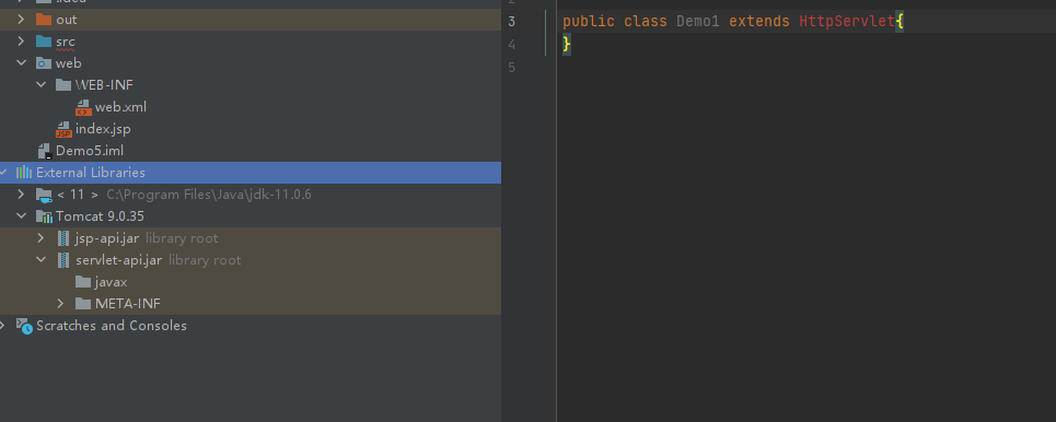 关于IDEA WEB项目的创建与无法继承HttpServlet问题_idea2024创建没有servlet继承-CSDN博客