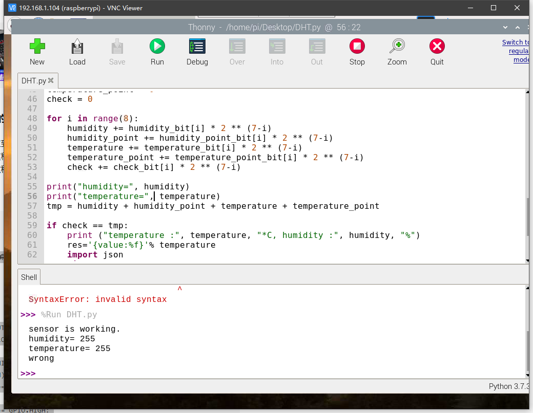 树莓派与DHT11温度传感器的那些事儿_树莓派4b连接温湿度传感器dht11显示不出-CSDN博客