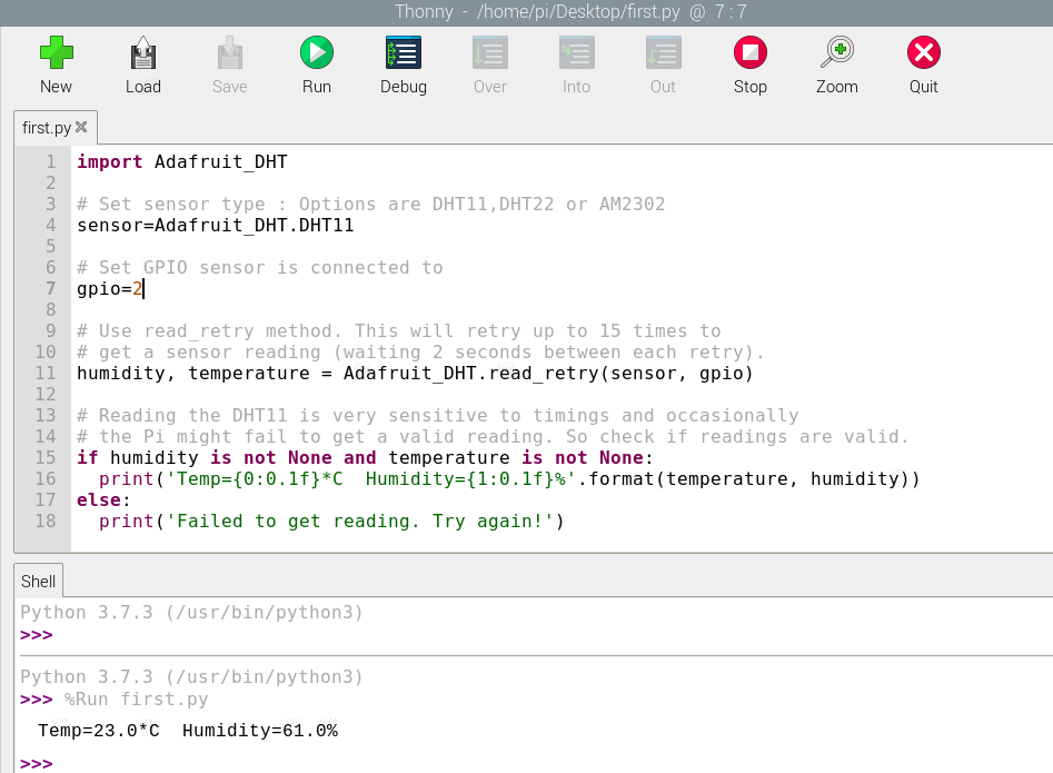 树莓派与DHT11温度传感器的那些事儿_树莓派4b连接温湿度传感器dht11显示不出-CSDN博客