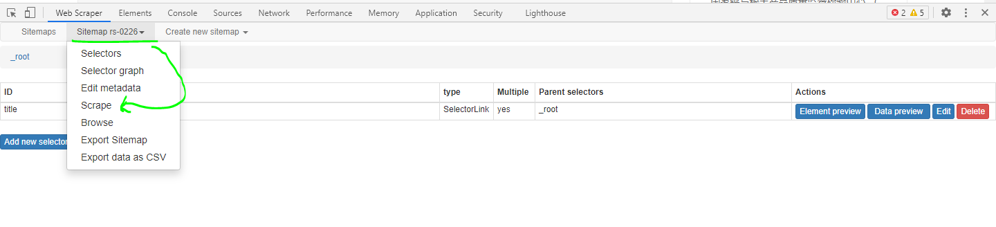 Web scraper使用教程-基本用法_webscraper使用方法-CSDN博客