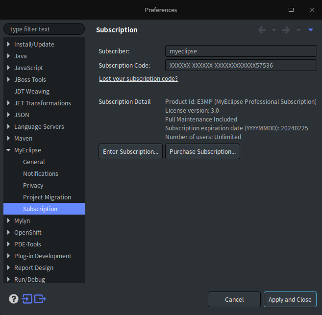 deepin v20安装MyEclipse2020.9.16激活与汉化并安装CodeMix插件_deepin 安装myeclipse.run-CSDN博客