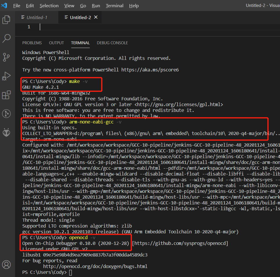 Win10配置 STM32/GD32 单片机 GCC+VScode 编译调试总结 2021版_windows vscode 单片机编译-CSDN博客