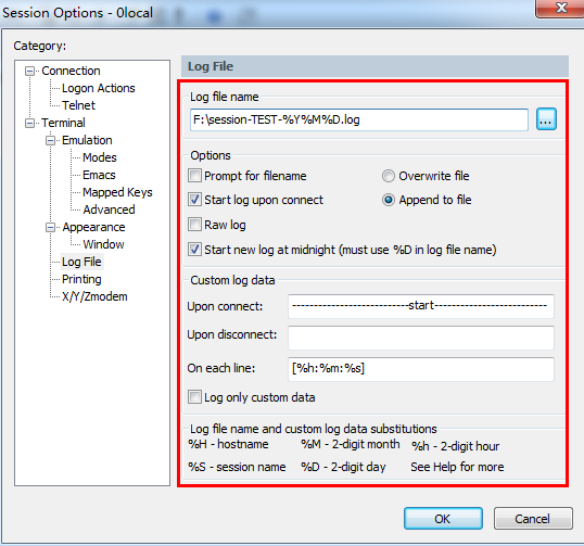 SecureCRT configuration log automatic saving and configuration file backup - Programmer Sought