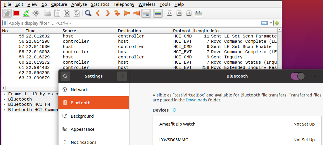 使用Ubuntu虚拟机抓Bluetooth报文_ubuntu ble 抓包-CSDN博客